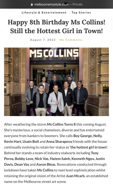 IN THE PRESS – Ms Collins