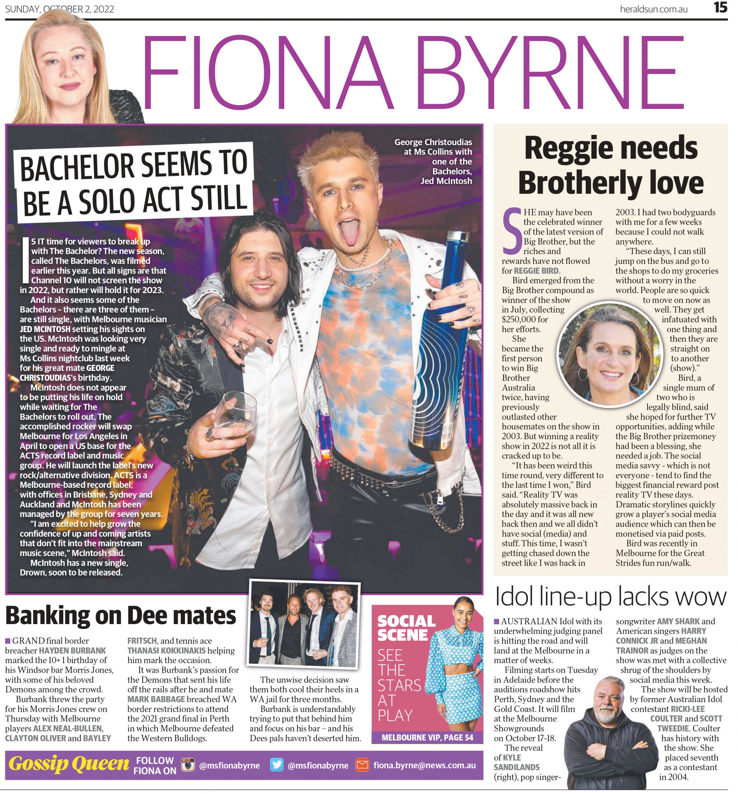 IN THE PRESS – Ms Collins